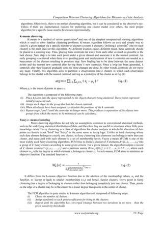 Comparison Between Clustering Algorithms for Microarray Data Analysis | PDF
