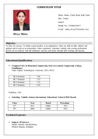 divya resume | DOCX