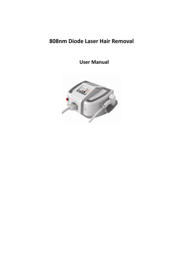 E016 808nm diode laser user manual | PDF