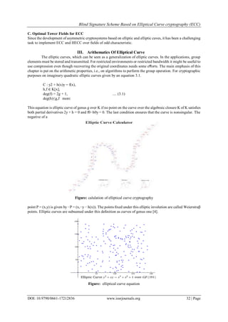 Blind Signature Scheme Based On Elliptical Curve Cryptography (ECC) | PDF