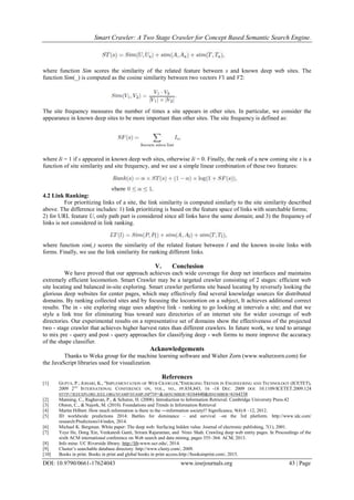Smart Crawler: A Two Stage Crawler for Concept Based Semantic Search Engine. | PDF