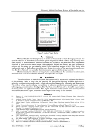 University Mobile Enrollment System: A Nigeria Perspective | PDF
