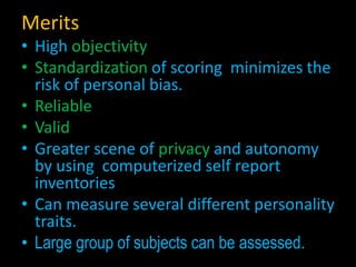 Assessment techniques in Psychology | PPTX