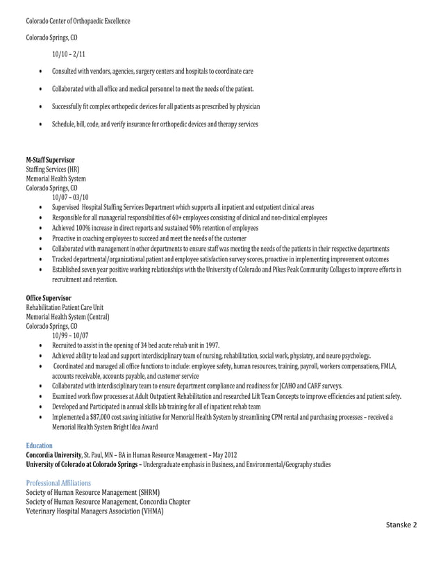 Stan's 2015 resume | PDF