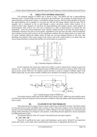 Cuckoo Search Optimization Algorithm based Load Frequency Control of Interconnected Power ...