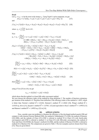 New Two-Step Method with Fifth-Order Convergence for Solving Nonlinear Equations | PDF | Physics ...
