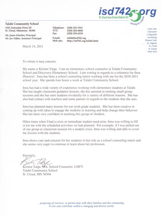 Talahi Reference letter | PDF | Education