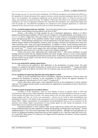 Sericin – A Unique Biomaterial | PDF