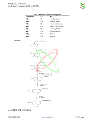 IOSRPHR(www.iosrphr.org) IOSR Journal of Pharmacy | PDF | Chemistry | Science