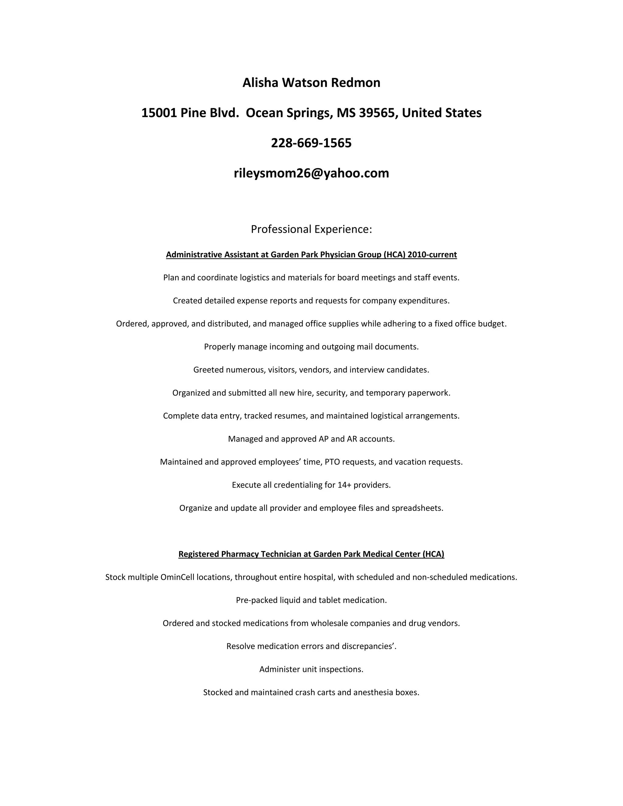 alisha resume | DOCX