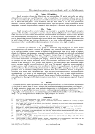 Effect of depth perception on motor-coordinative ability of tribal ...