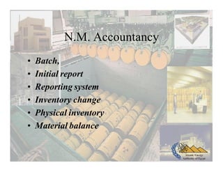 Nuclear material accountability and control | PDF