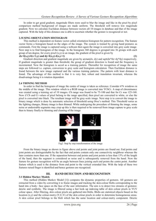 Gesture Recognition Review: A Survey of Various Gesture Recognition Algorithms | PDF