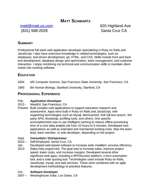 Matt_Schwartz_Resume | PDF