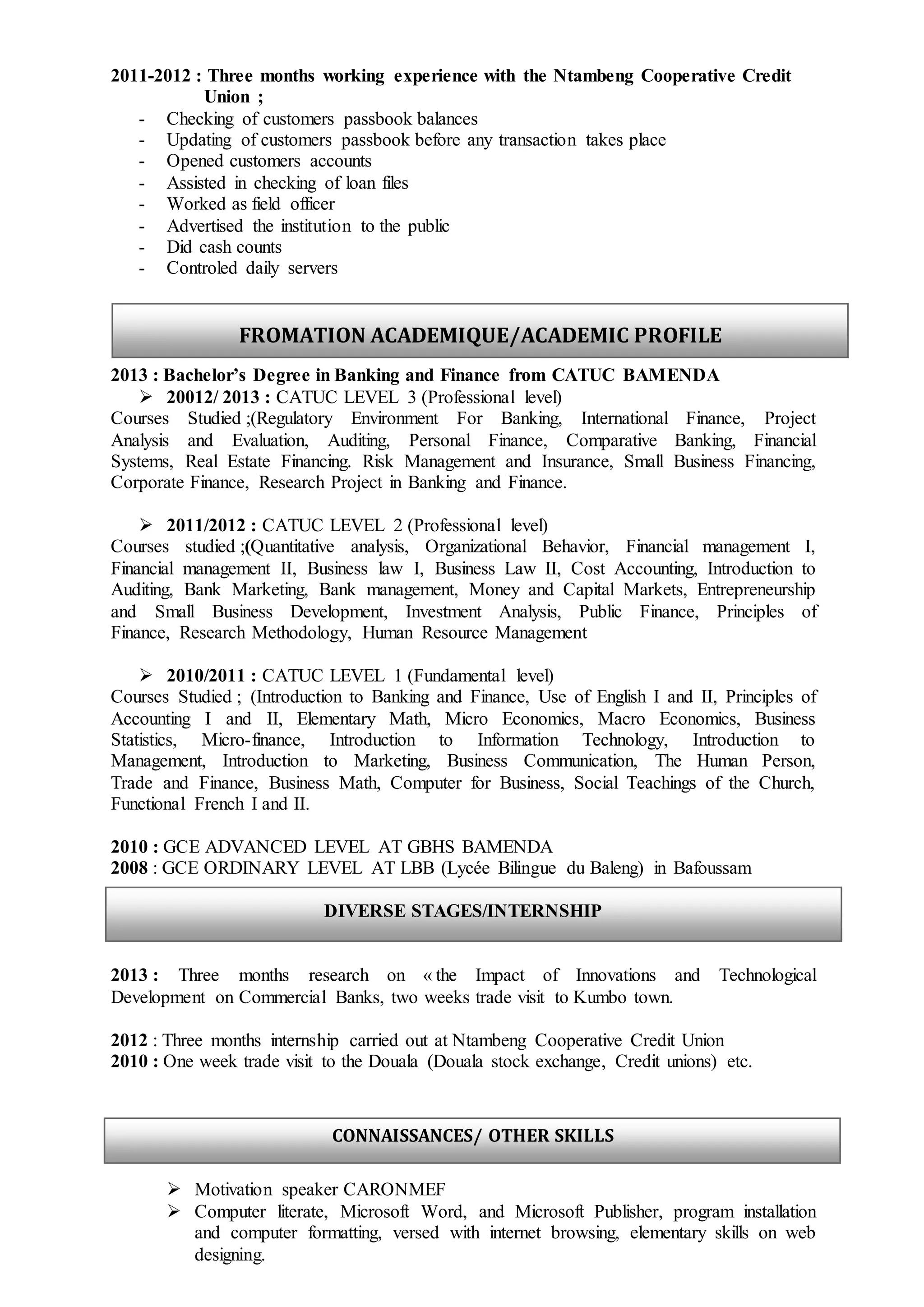 CURRICULUM VITAE (1) | PDF