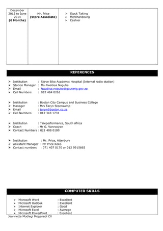 J.M_MoganediCV | PDF