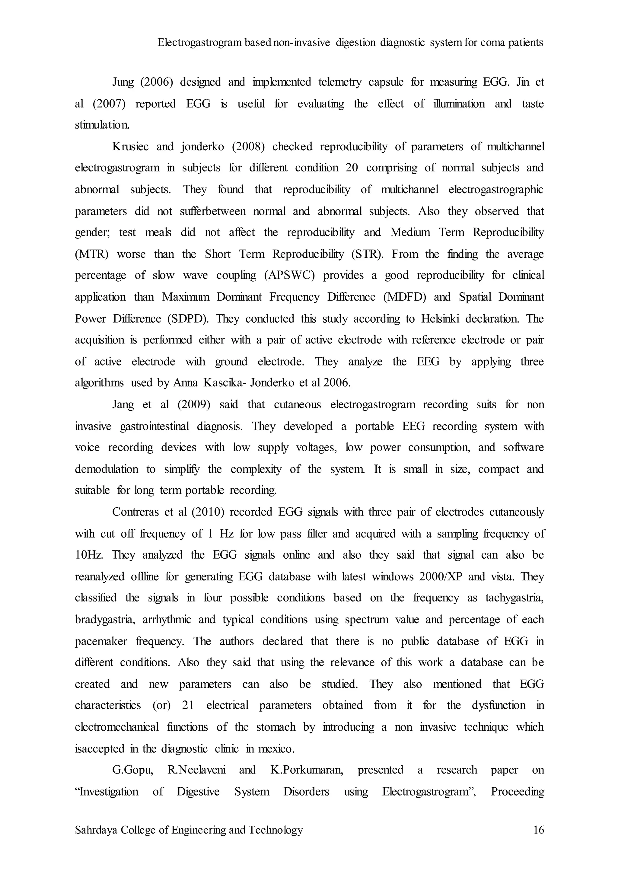 Electrogastrogram based digestion detection system for coma patients | DOCX
