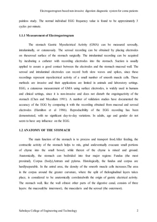 Electrogastrogram based digestion detection system for coma patients | DOCX