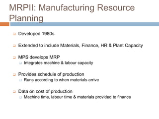 Operations MRP | PPT