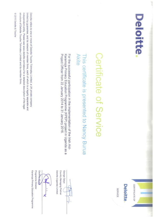 Project Officer Deloitte | PDF