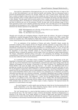 Beyond Feminism: Damaged Motherhood in Caryl Churchill's The Skriker | PDF | Theater | Fine Art