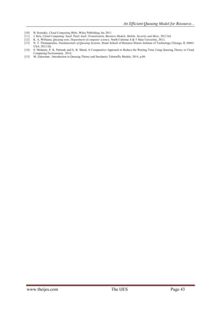An Efficient Queuing Model for Resource Sharing in Cloud Computing | PDF