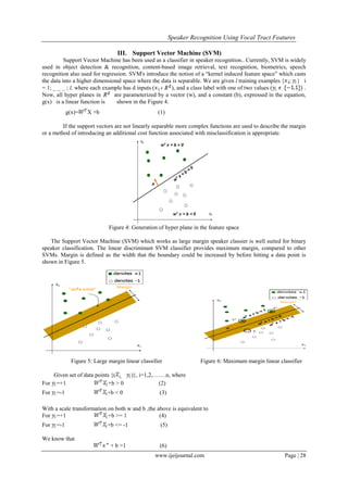 Speaker Recognition Using Vocal Tract Features | PDF