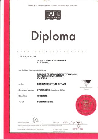 DiplomaITSoftwareDevelopment | PDF