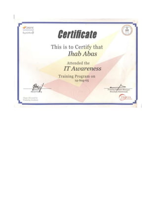 Ehab Youssrey Abas curriculum vitae | DOCX