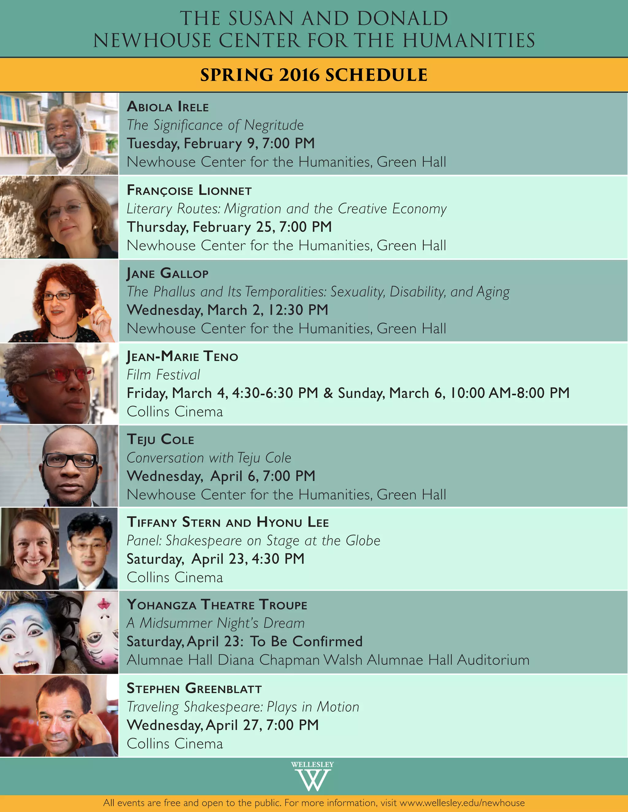 Newhouse Center Event Flyers | PDF