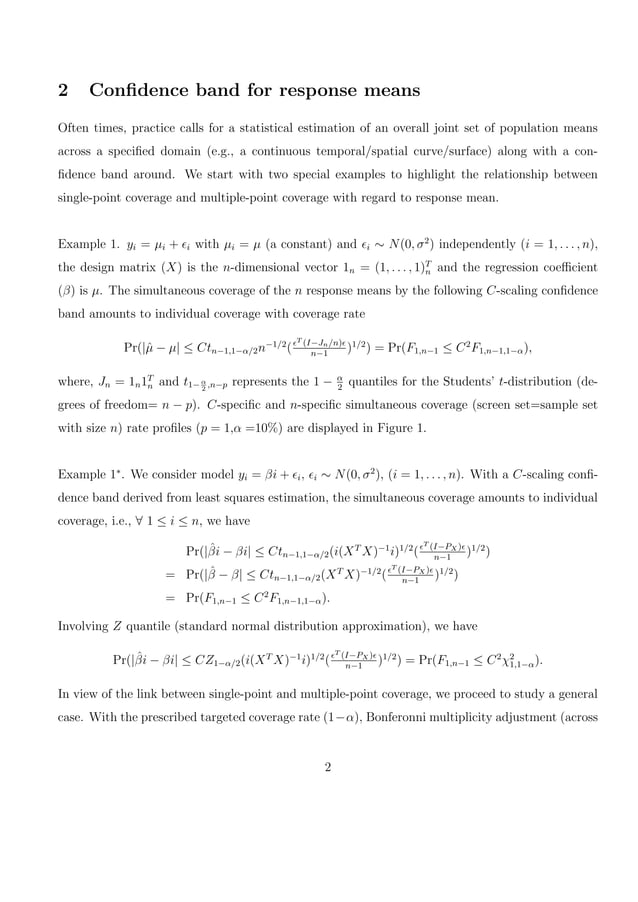 A Note on Confidence Bands for Linear Regression Means-07-24-2015 | PDF