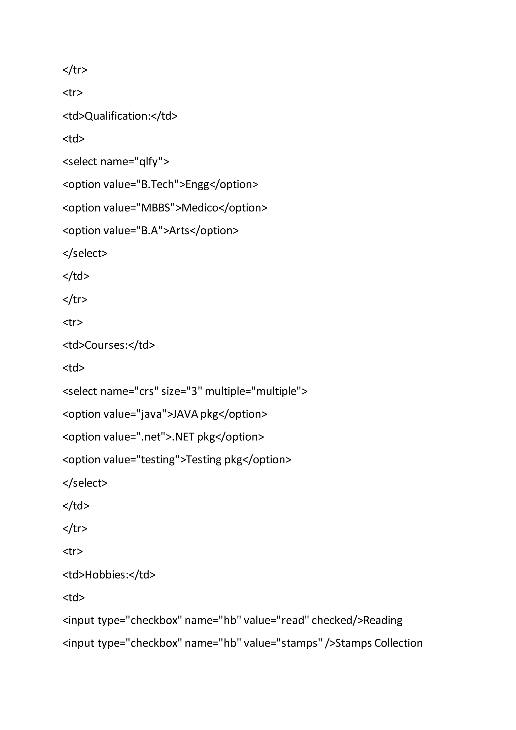 Online Form Submission App | DOCX