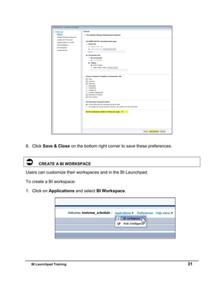 Portfolio BI Launchpad Training_Participants Guide_8.27.15