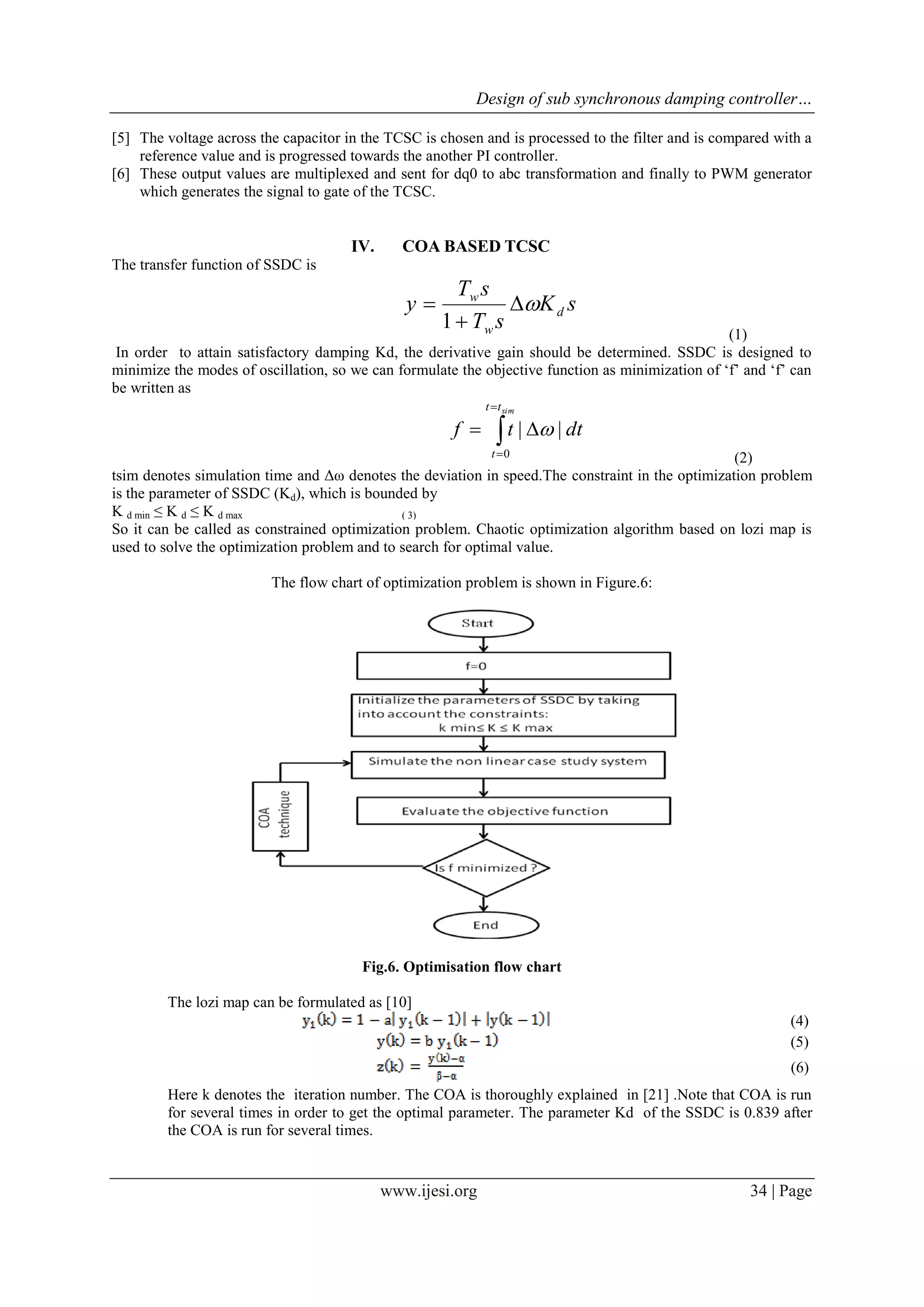 Design Of Sub Synchronous Damping Controller (SSDC) For TCSC To Improve Power System Stability ...