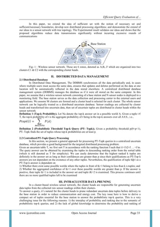 Efficient Query Evaluation of Probabilistic Top-k Queries in Wireless…