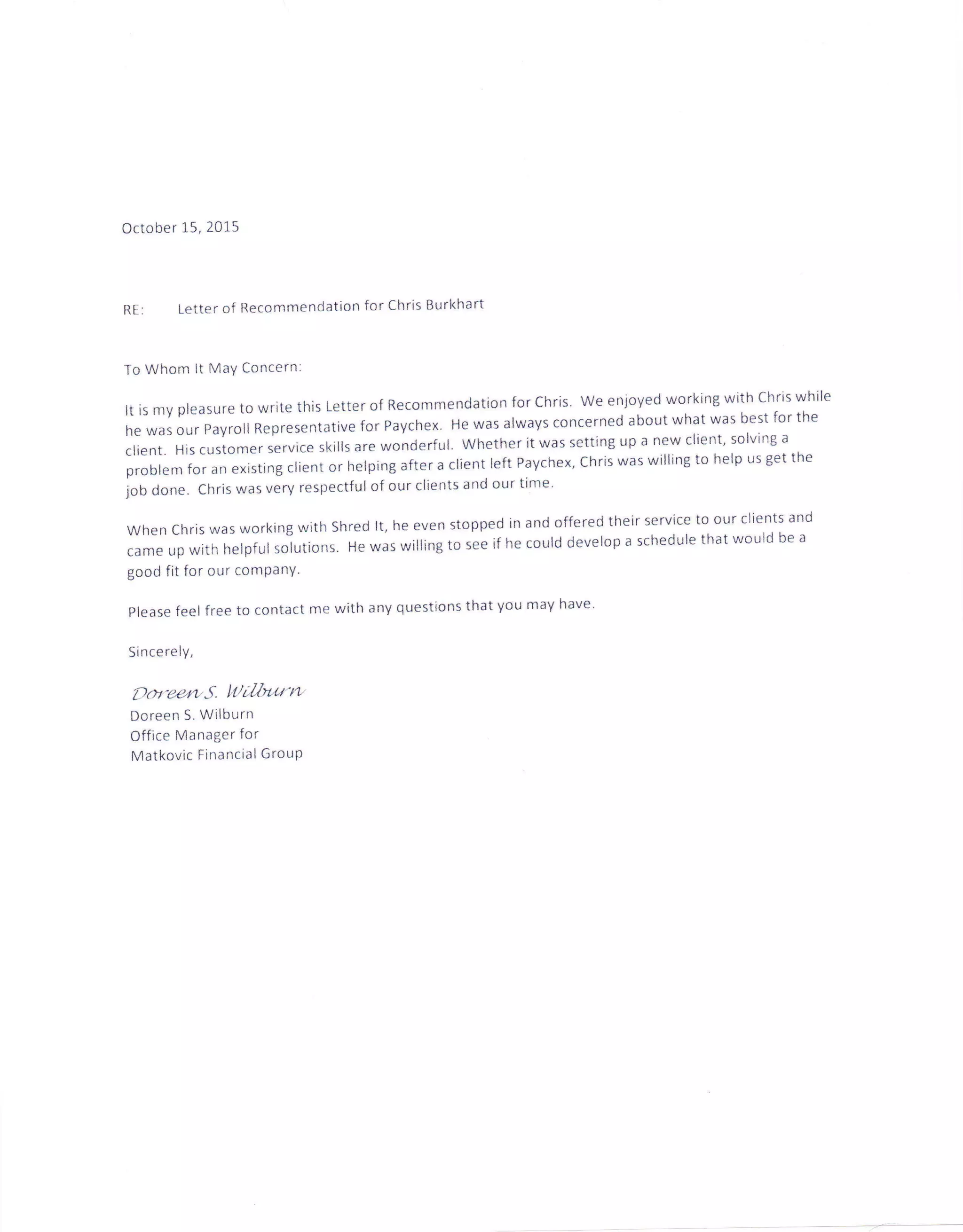 Doreen Wilburn - Matkovic Financial Group | PDF