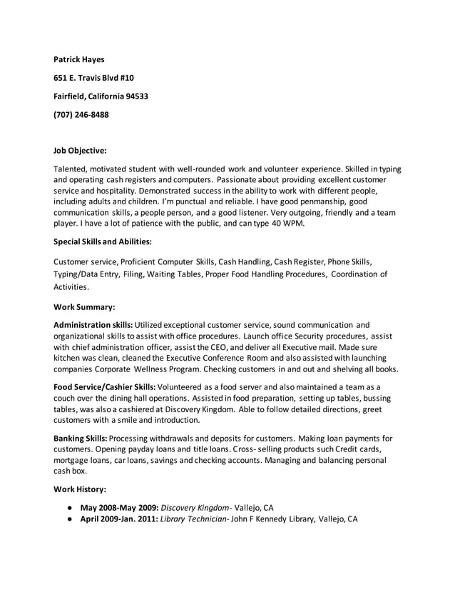 Patrick Resume | PDF