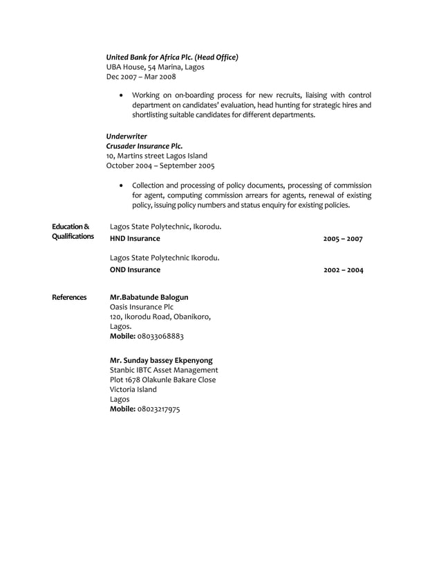 CV.Tom.Johnson original | DOC | Business Banking & Finance | Business