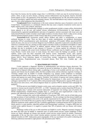 Uveitis: Pathogenesis, Clinical presentations and Treatment | PDF | Eye ...