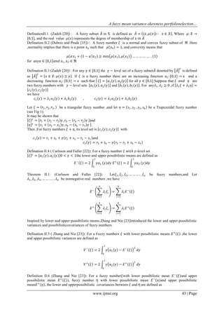 A Fuzzy Mean-Variance-Skewness Portfolioselection Problem. | PDF