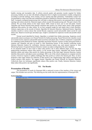 Honey Pot Intrusion Detection System | PDF