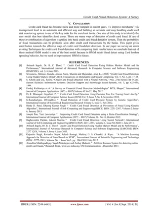 Credit Card Fraud Detection System: A Survey | PDF