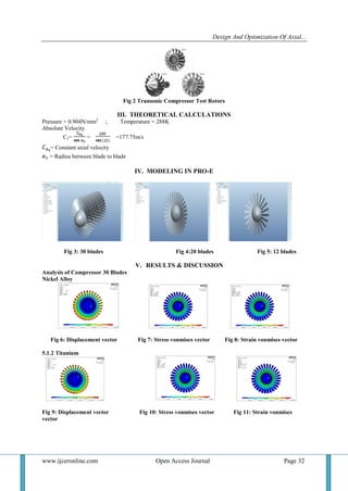 Design and Optimization of Axial Flow Compressor | PDF