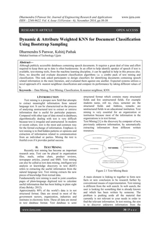 Dynamic & Attribute Weighted KNN for Document Classification Using Bootstrap Sampling | PDF