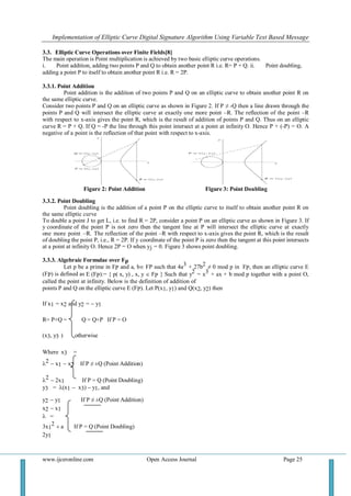 Implementation of Elliptic Curve Digital Signature Algorithm Using Variable Text Based Message ...