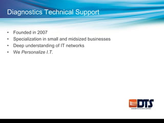 DTS Services | PPTX | IT and Internet Support | Internet