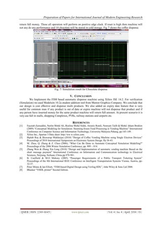 Implementation of FSM Based Automatic Dispense Machine with Expiry Date Feature Using VHDL | PDF