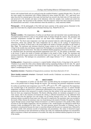 Ecology and feeding behavior of Sanguinolaria acuminata (Reeve, 1857 ...