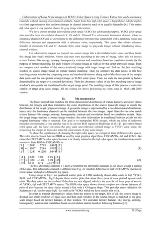 Colorization of Gray Scale Images in YCbCr Color Space Using Texture ...