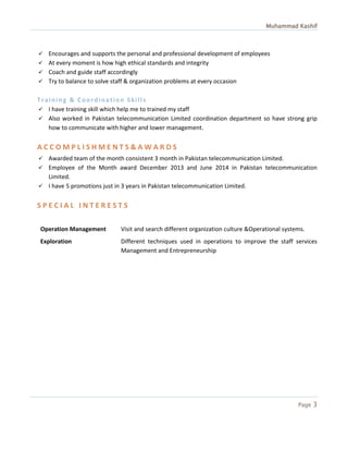 Resume - Muhammad Kashif | DOCX
